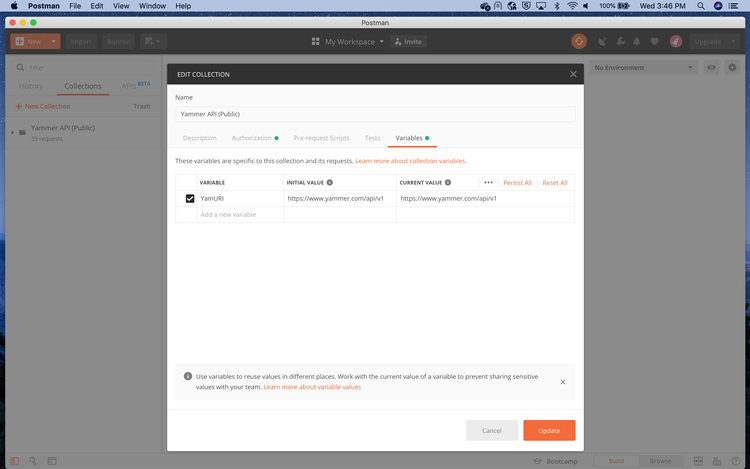 Yammer API with AAD tokens Postman Collection | Microsoft Community Hub