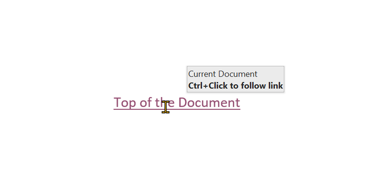 How to add a 'Go to Top of Document' link to each page of a Word doc ...