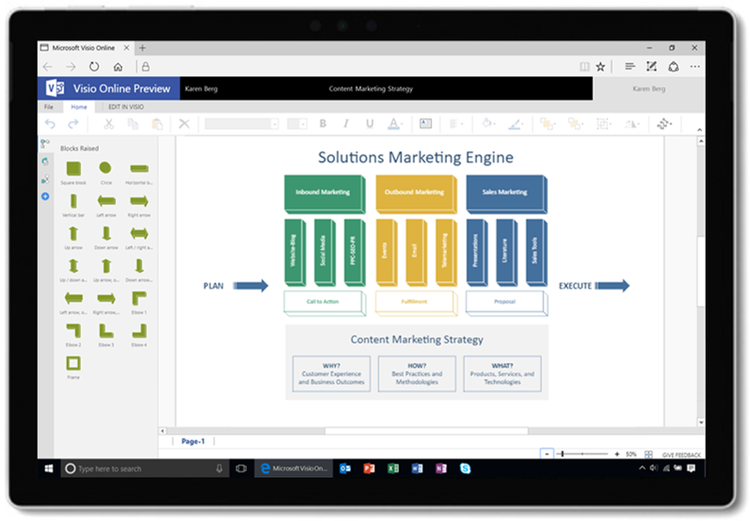 Create, Edit, and Share Diagrams in Your Browser Using Visio Online ...