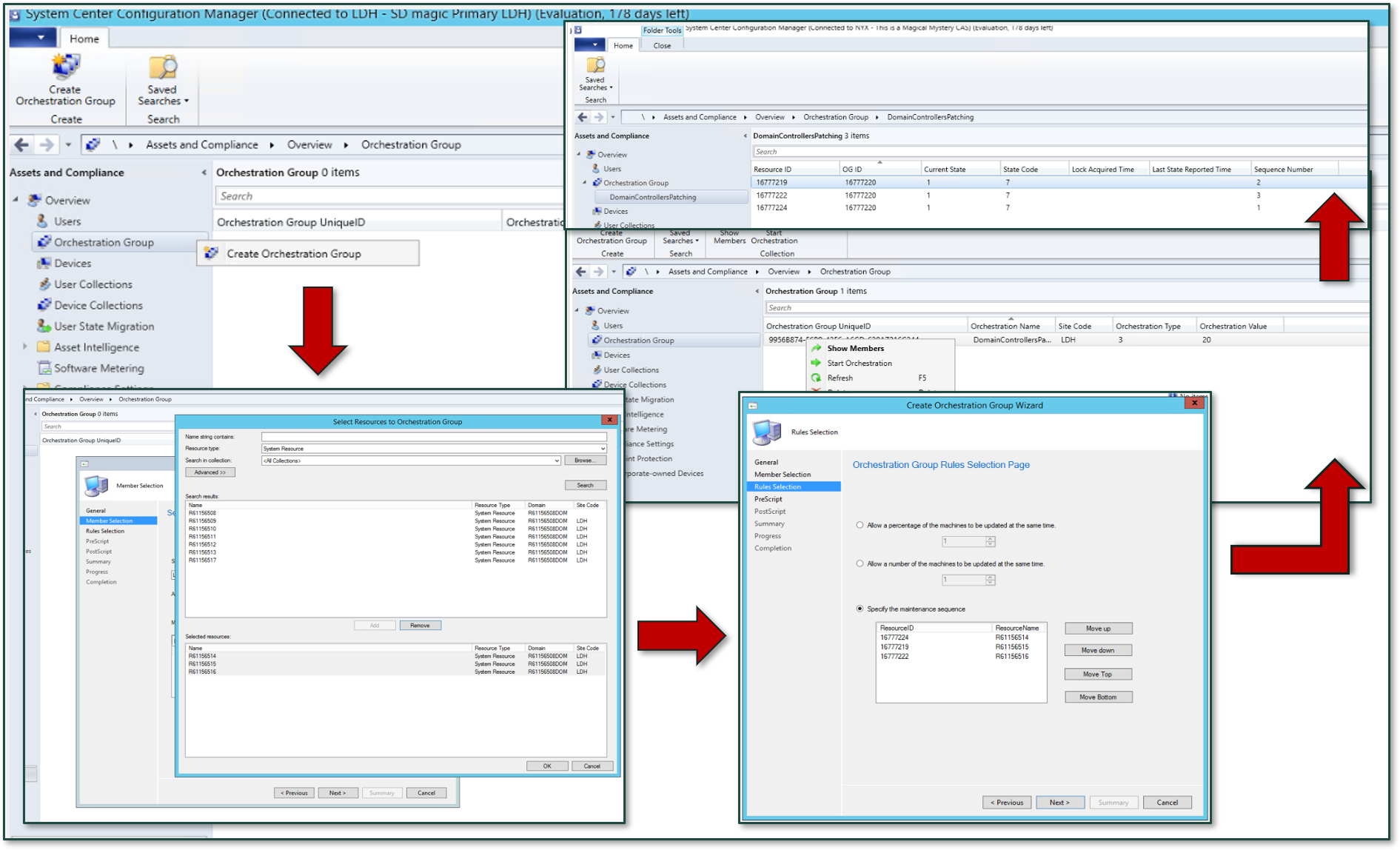 Control update deployments with orchestration groups in Configuration Manager Technical Preview ...