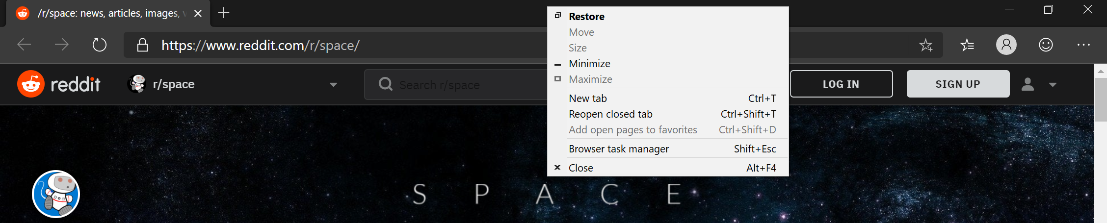 right-click menu not respecting dark mode (79 dev) | Microsoft Community Hub