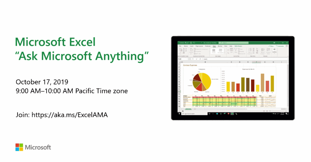 Join a Microsoft Excel AMA on October 17! | Microsoft Community Hub