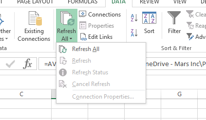 Auto-Update Connections In Excel Sheet | Microsoft Community Hub