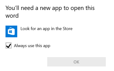 SharePoint 2016 - Browser Edge - You will need a new app to open this ...