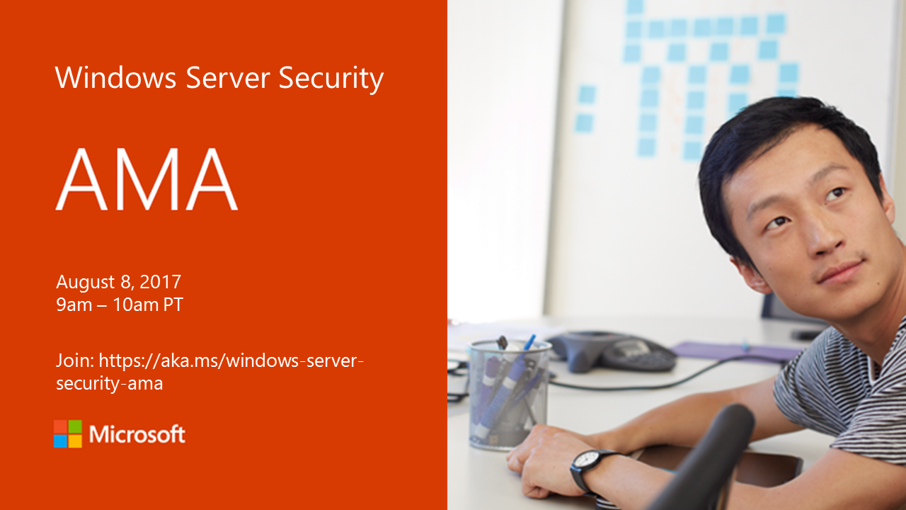 Announcing a Windows Server Security AMA! | Microsoft Community Hub