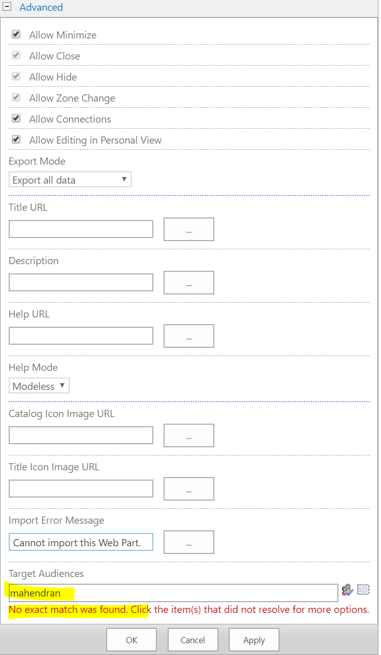 SharePoint Online: Target Audience in Classic experience | Microsoft Community Hub
