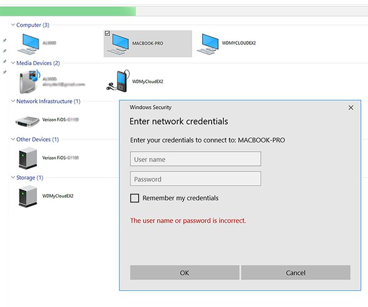 Windows Security and Enter Network Credentials Pop up. I am denied ...