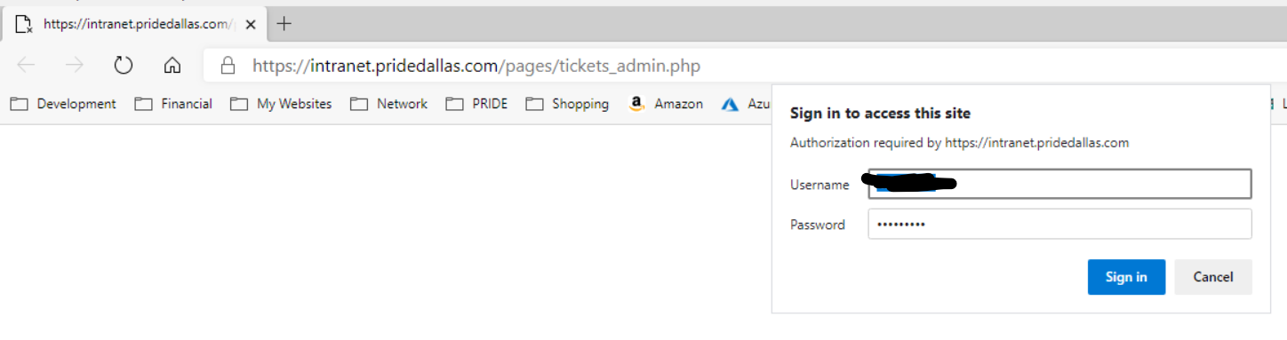 Windows Integrated Authentication - Not Working - Canary & Dev ...