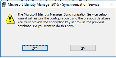 Installing MIM Synchronization Service with an Offline Spare ...