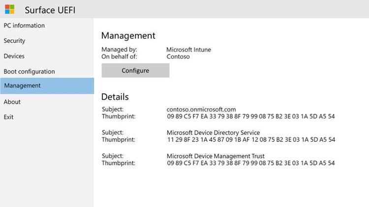 Ignite 2019: Announcing remote management of Surface UEFI settings from Intune | Microsoft ...