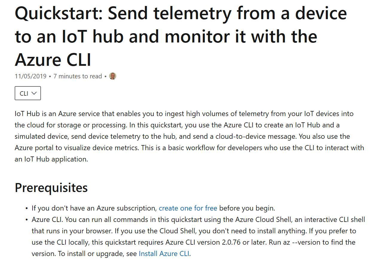 Quickstart: Send telemetry from a device to an IoT hub and monitor it with the Azure CLI ...