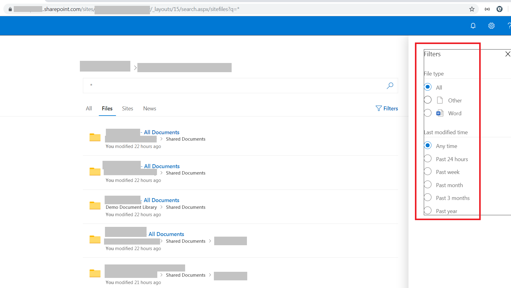 Can we customize the filters inside modern sharepoint search ...