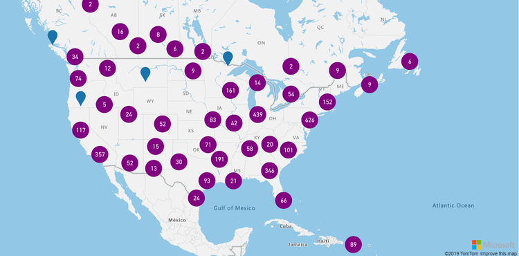 Clustering point data in Azure Maps | Microsoft Community Hub