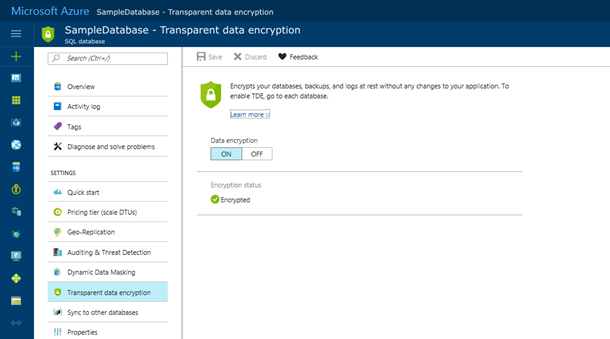 Preview: SQL Transparent Data Encryption (TDE) with Bring Your Own Key ...