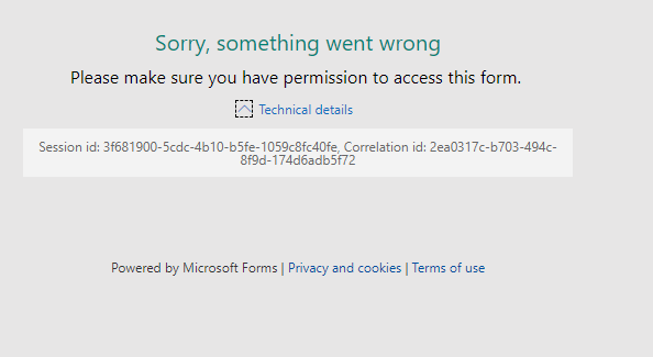 Sorry, something went wrong | Microsoft Community Hub