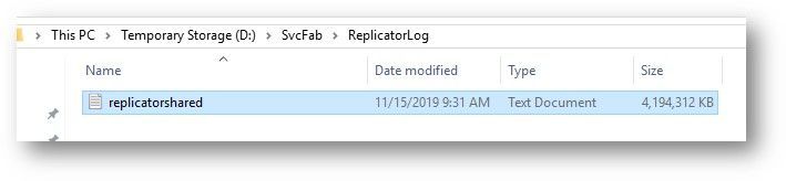 Reduce Log size on Service Fabric node | Microsoft Community Hub