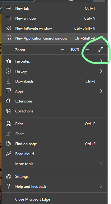 Finally here! the Real Full Screen Experience in Edge insider Browser ...