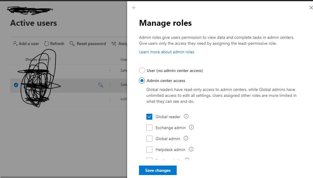 Azure Active Directory Global Reader role | Microsoft Community Hub