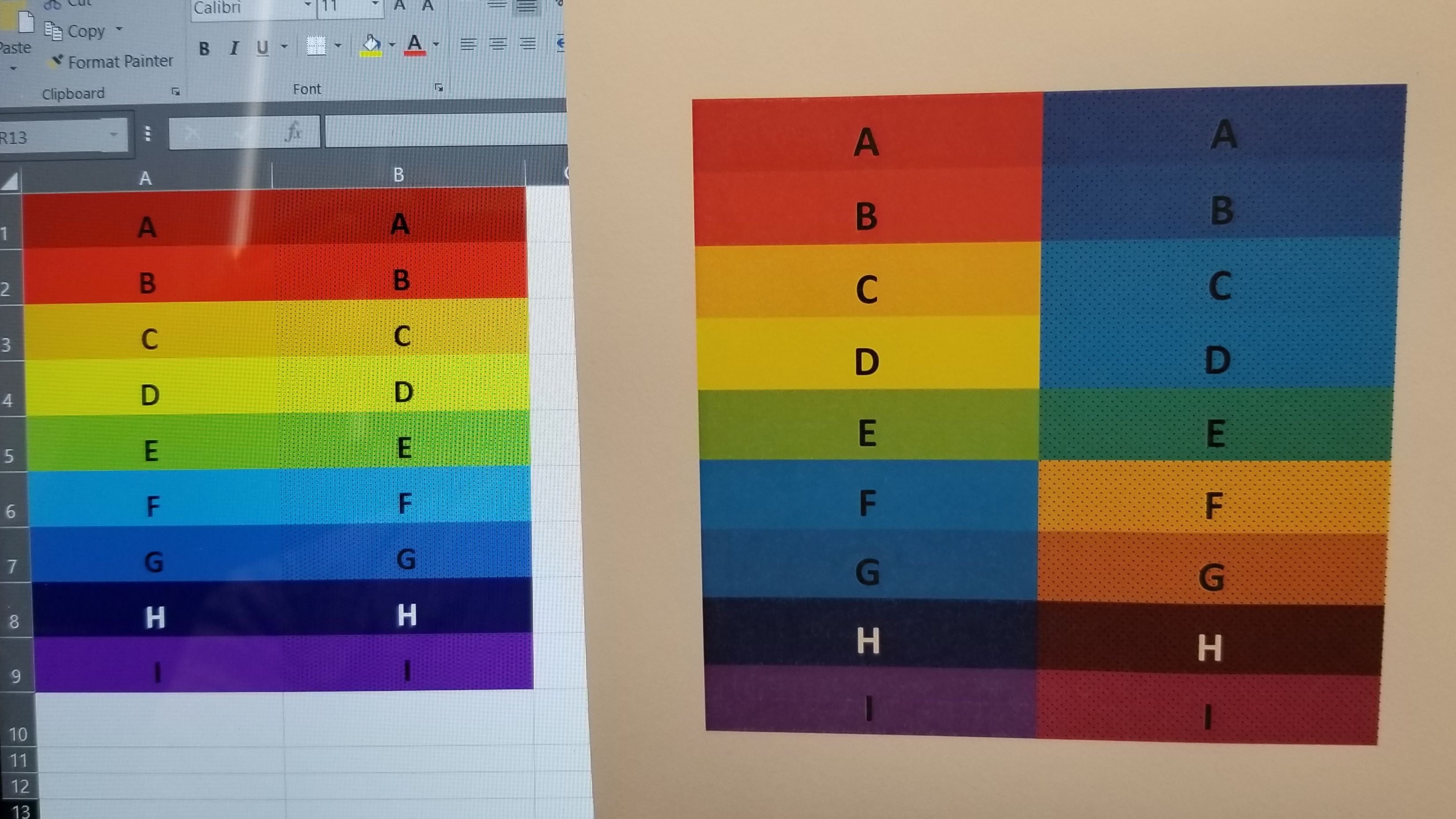 Pattern Style is changing cell color fill when printed | Microsoft ...