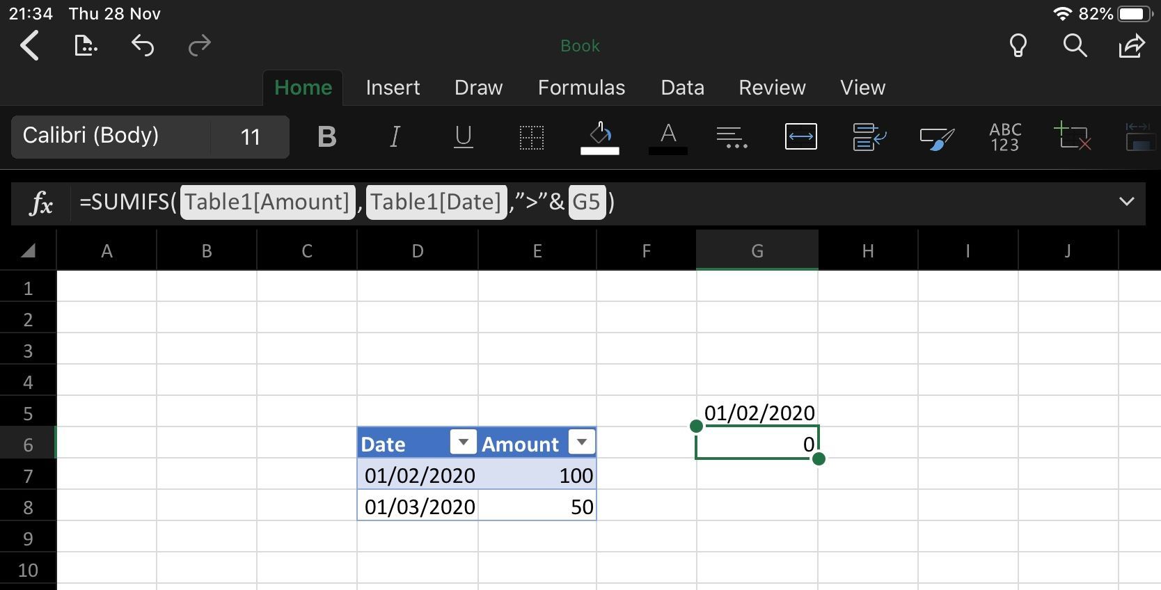 Excel IOS SUMIF date criteria | Microsoft Community Hub