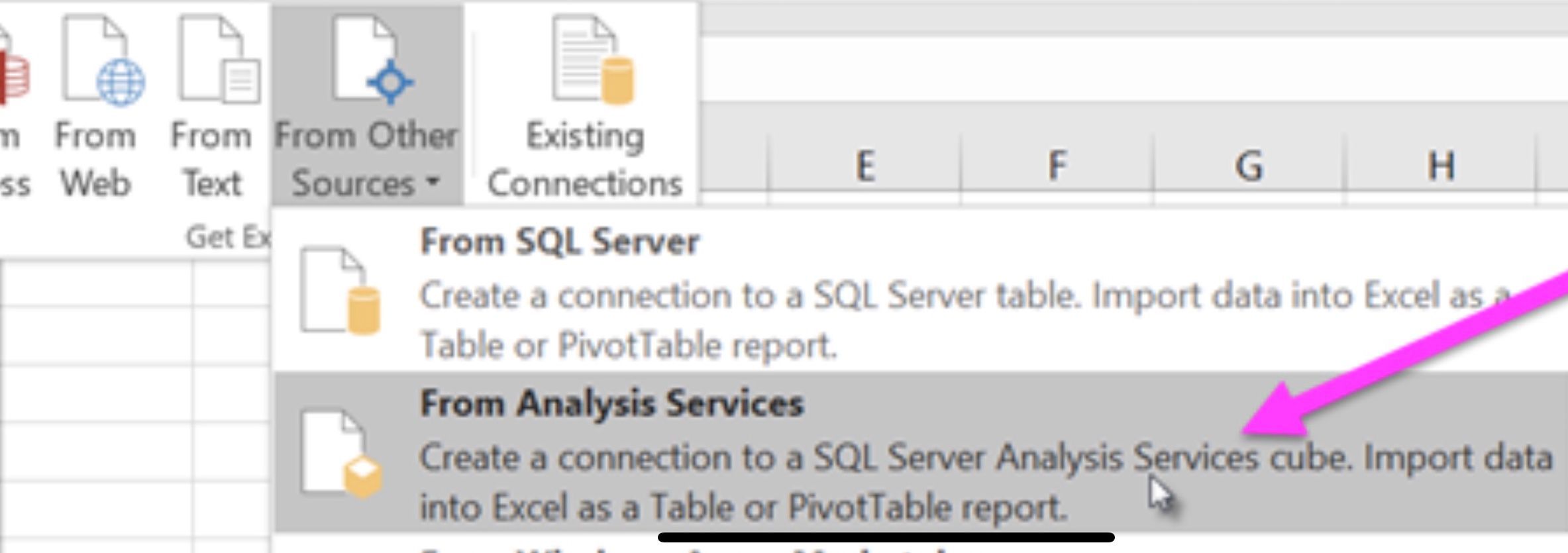 Excel for Mac - Get database, Sql Analysis cube | Microsoft Community Hub