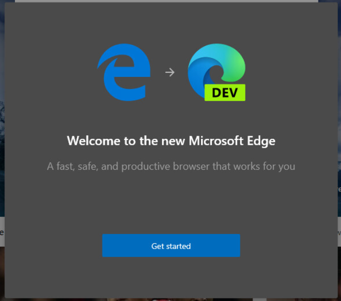 Group policy to disable the "Welcome to the new Microsoft Edge" dialog ...