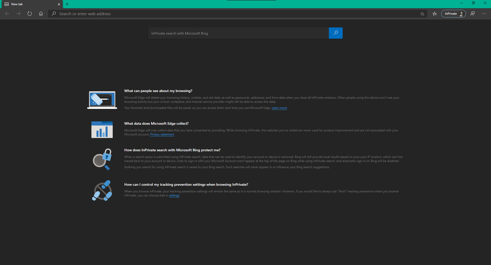 Is the new design for InPrivate still in A/B test | Microsoft Community Hub