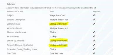 Cannot create the field Lookup with Picker | Microsoft Community Hub