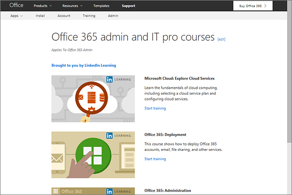 Just released: Free Office 365 training for IT pros, small business ...
