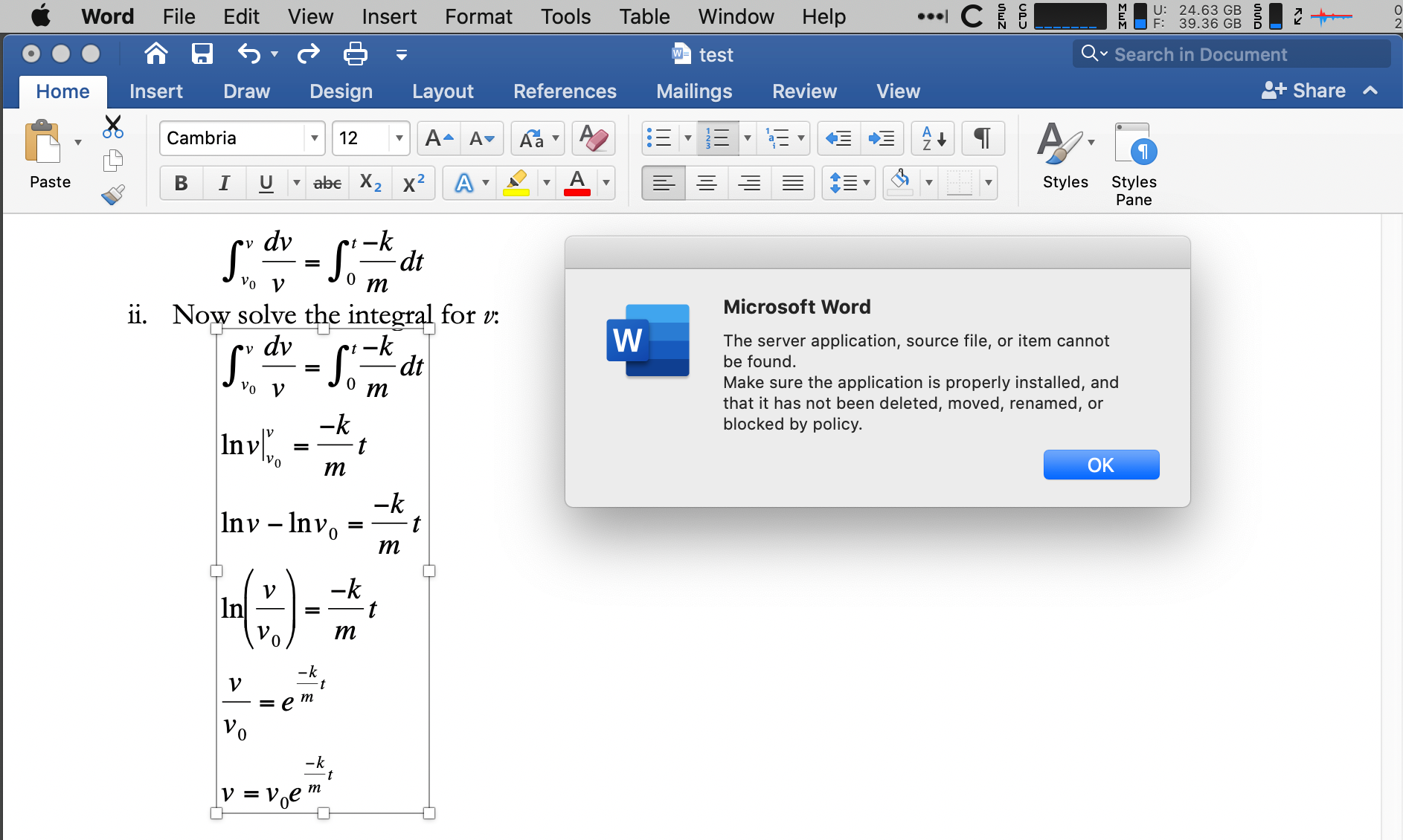 Converting Equation Editor objects | Microsoft Community Hub