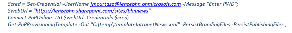 Get-PnPProvisioningTemplate failing with Object reference not set to an instance of an object ...