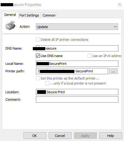 Printer GPO installing printers by IP instead of hostname | Microsoft ...