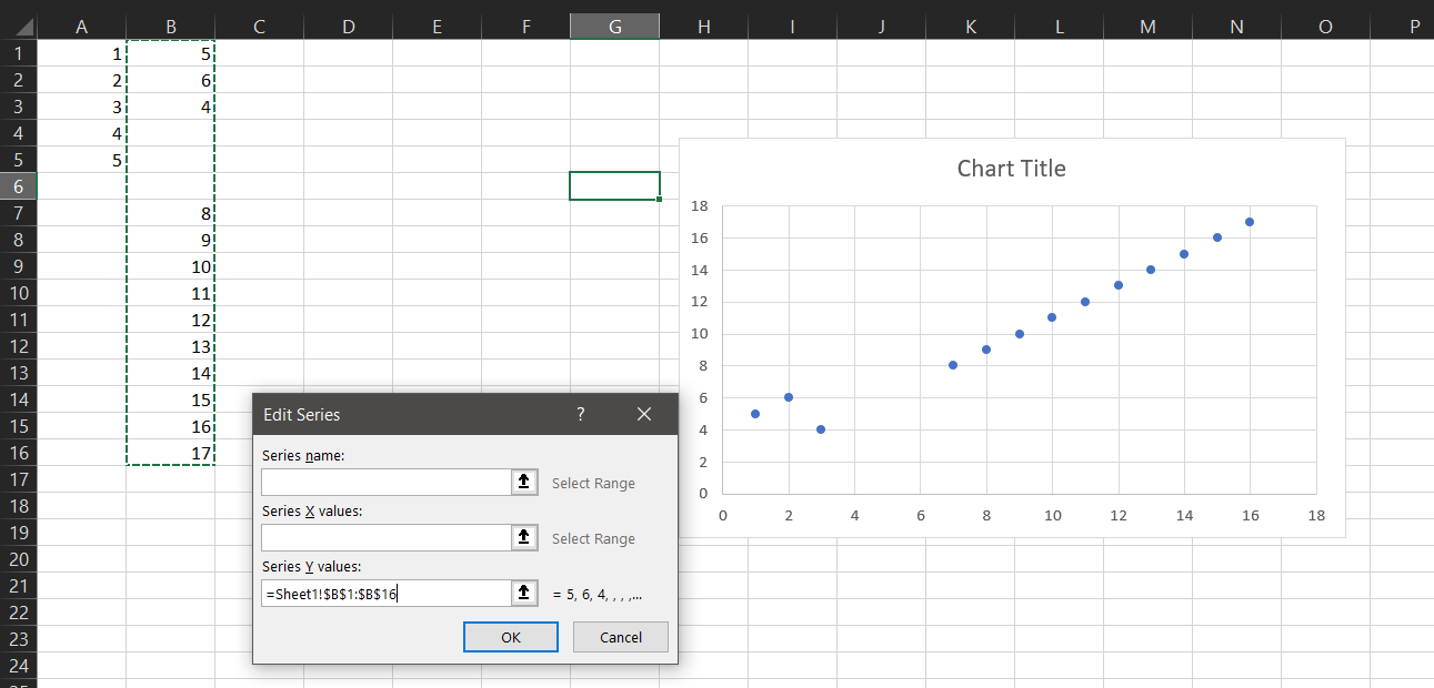 Glitch when making scatter plots HELP | Microsoft Community Hub
