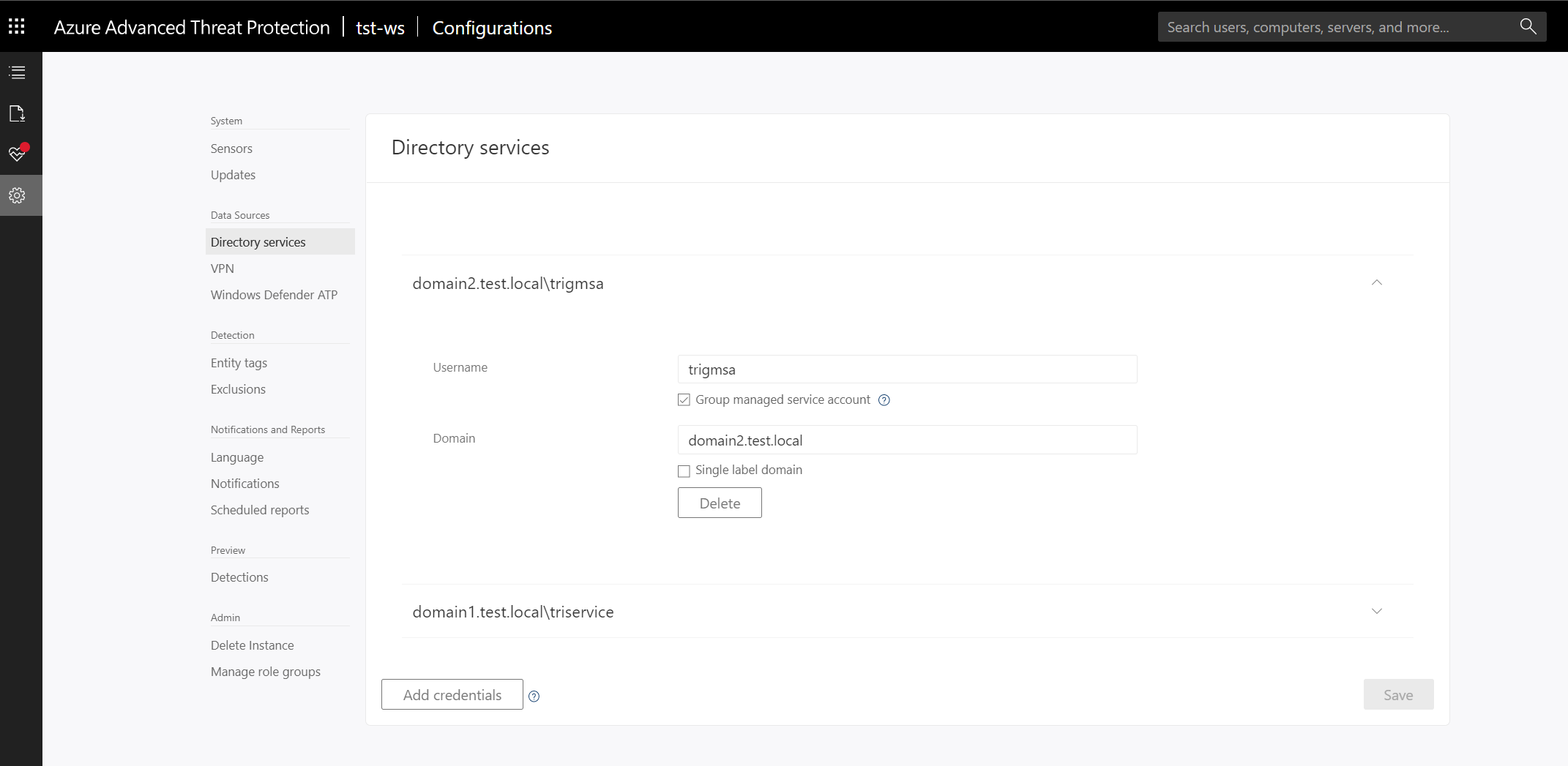 Using Group managed service accounts (gMSA) with Azure ATP | Microsoft ...