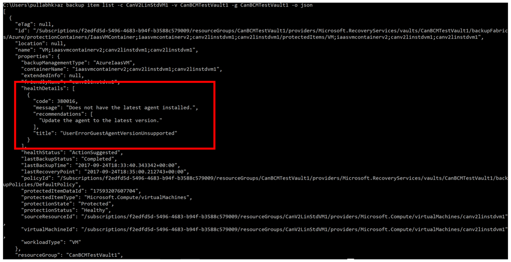 Manage your Azure VM backups with Azure CLI 2.0 - Preview | Microsoft Community Hub