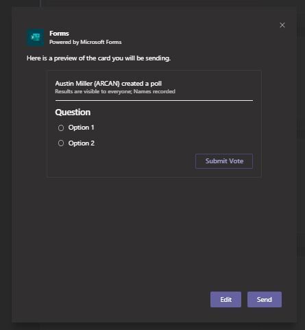 Forms not posting correctly to Teams | Microsoft Community Hub