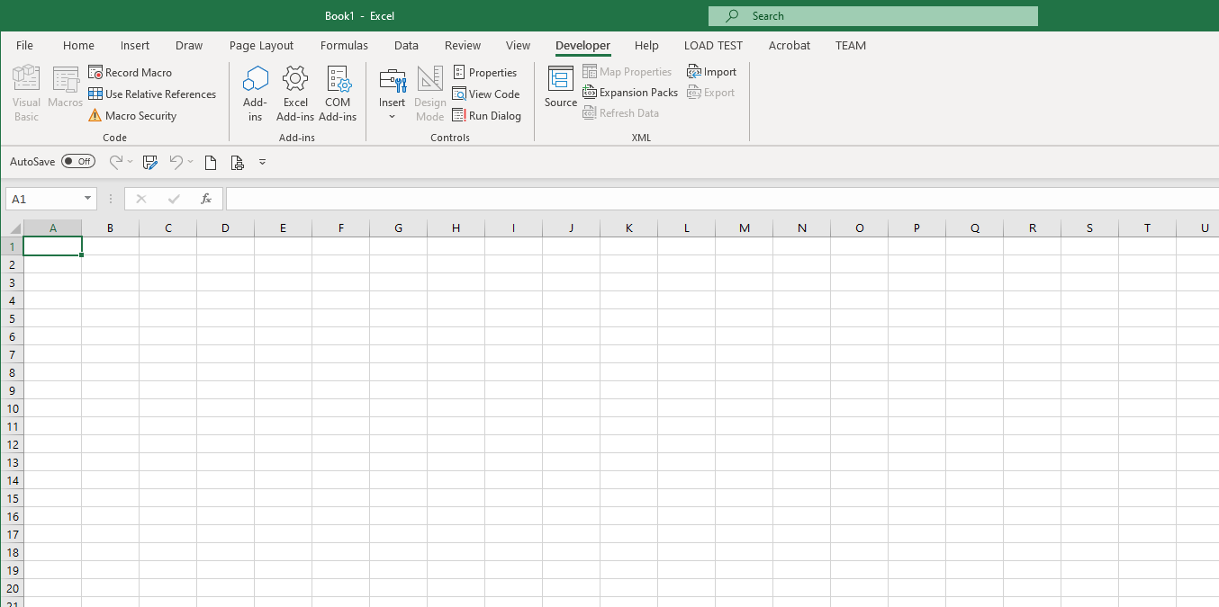 Problem With Office 365 Excel Cant Open Visual Basic And Macros At Developer Tab Microsoft