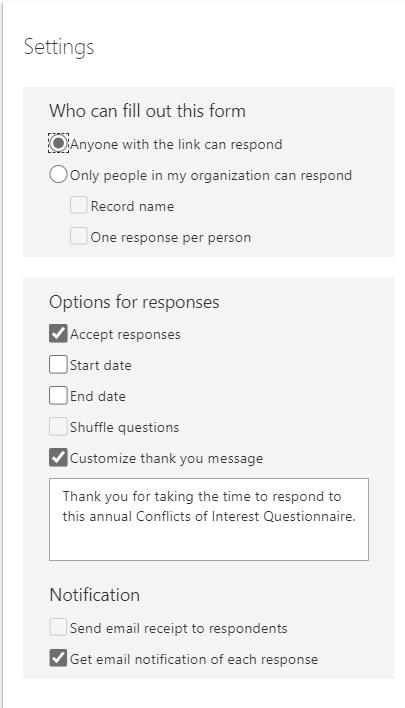 Enforcing one response per person including outsiders | Microsoft ...