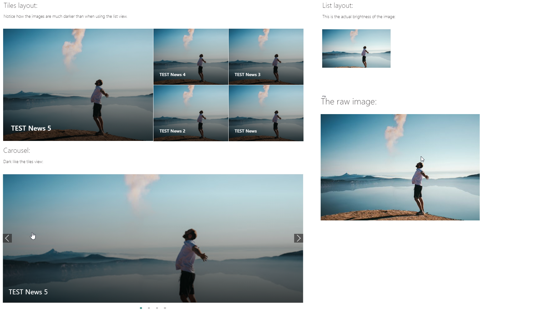 Sharepoint Modern News web part - tile and carousel layout and images ...