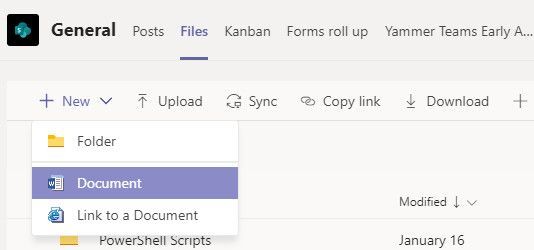 New files experience. Where did the other create options go? I can see ...