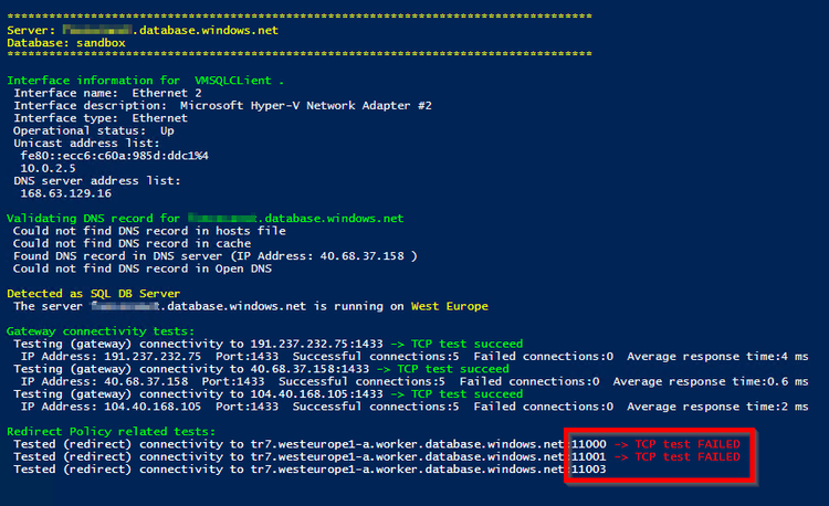 Azure SQL DB Connectivity Troubleshooting | Microsoft Community Hub