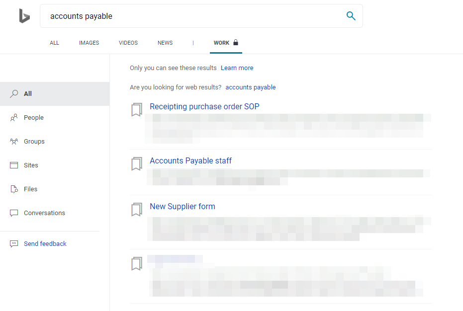 Microsoft Search Bookmarks - Tenant / Bing presentation different - WHY?? | Microsoft Community Hub