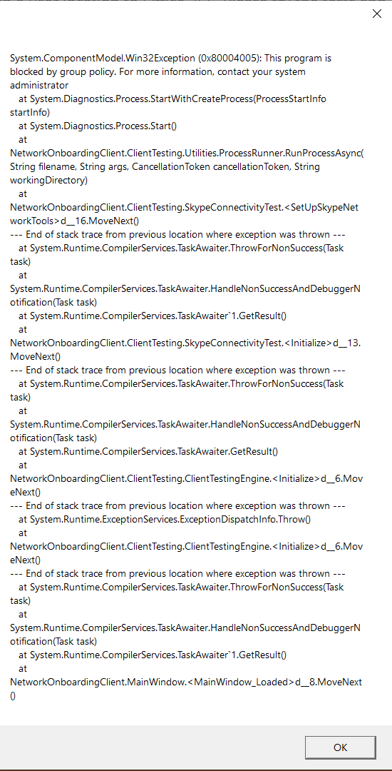 System.Component!Model.Win32Exception (0x80004005) | Microsoft ...