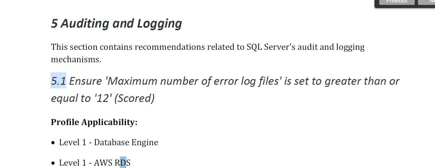 SQL CIS hardening doc for SQL server | Microsoft Community Hub