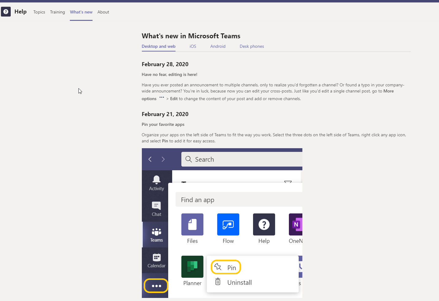 Deep link to a tab in the "Help" app in Teams | Microsoft Community Hub