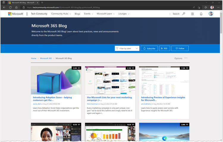 Staying on top of Microsoft 365 Updates | Microsoft Community Hub