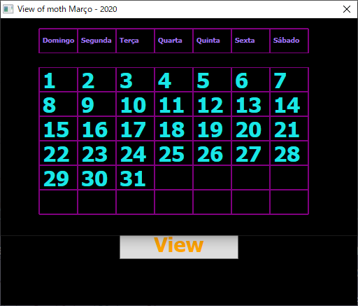 Calendar using LitDev Extension - Small Basic Featured Program ...
