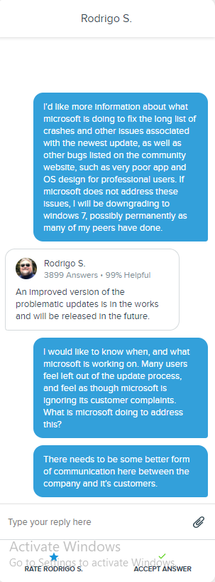 Update Issues and company to customer communications. | Microsoft ...