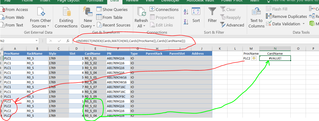build data validation list that filters a tables 1st column and displays the same tables 5th ...