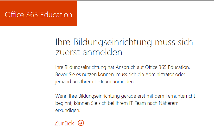 Probleme mit Benutzerregistrierung für Office 365 Education (SelfRegistration) | Microsoft ...